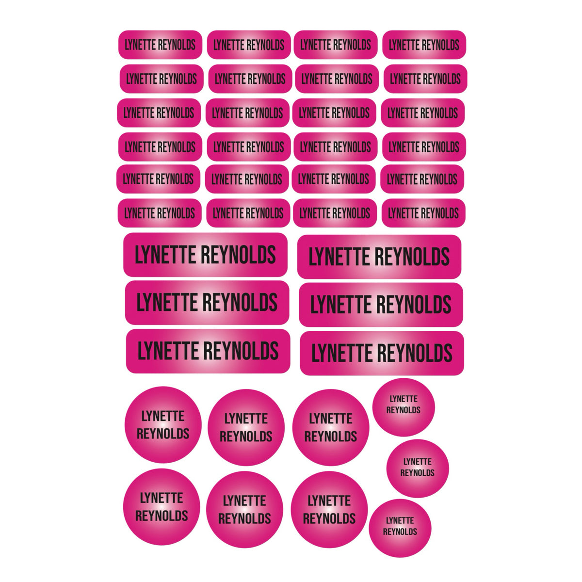 Plain Pink- Stickers Or DTF each – That Printed Vinyl Place